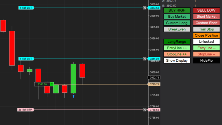 Chart Trader Order Entry / Management Buttons V5.0.2 - NinjaTrader Ecosystem