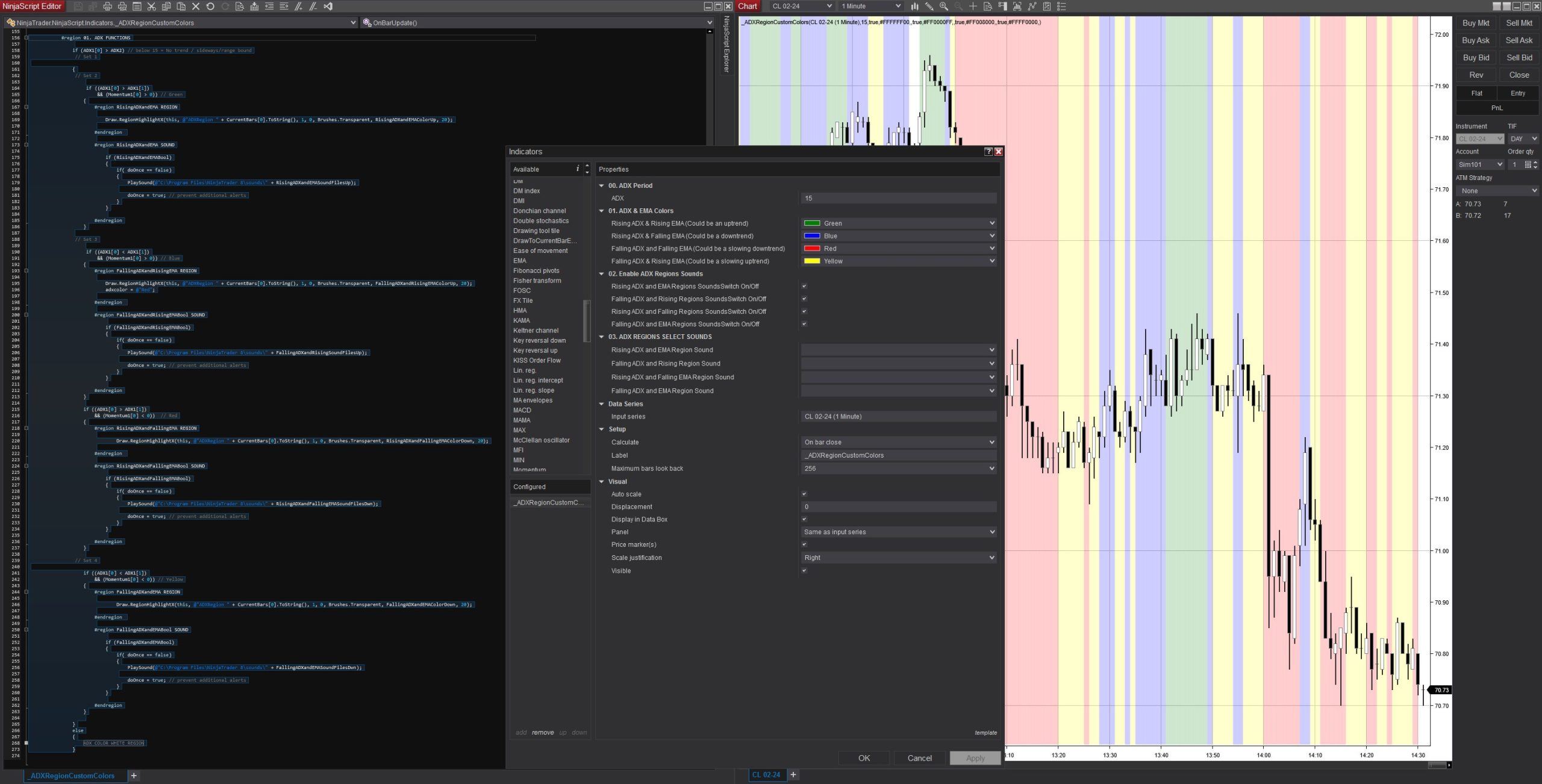 _ADXRegionCustomColors - NinjaTrader Ecosystem