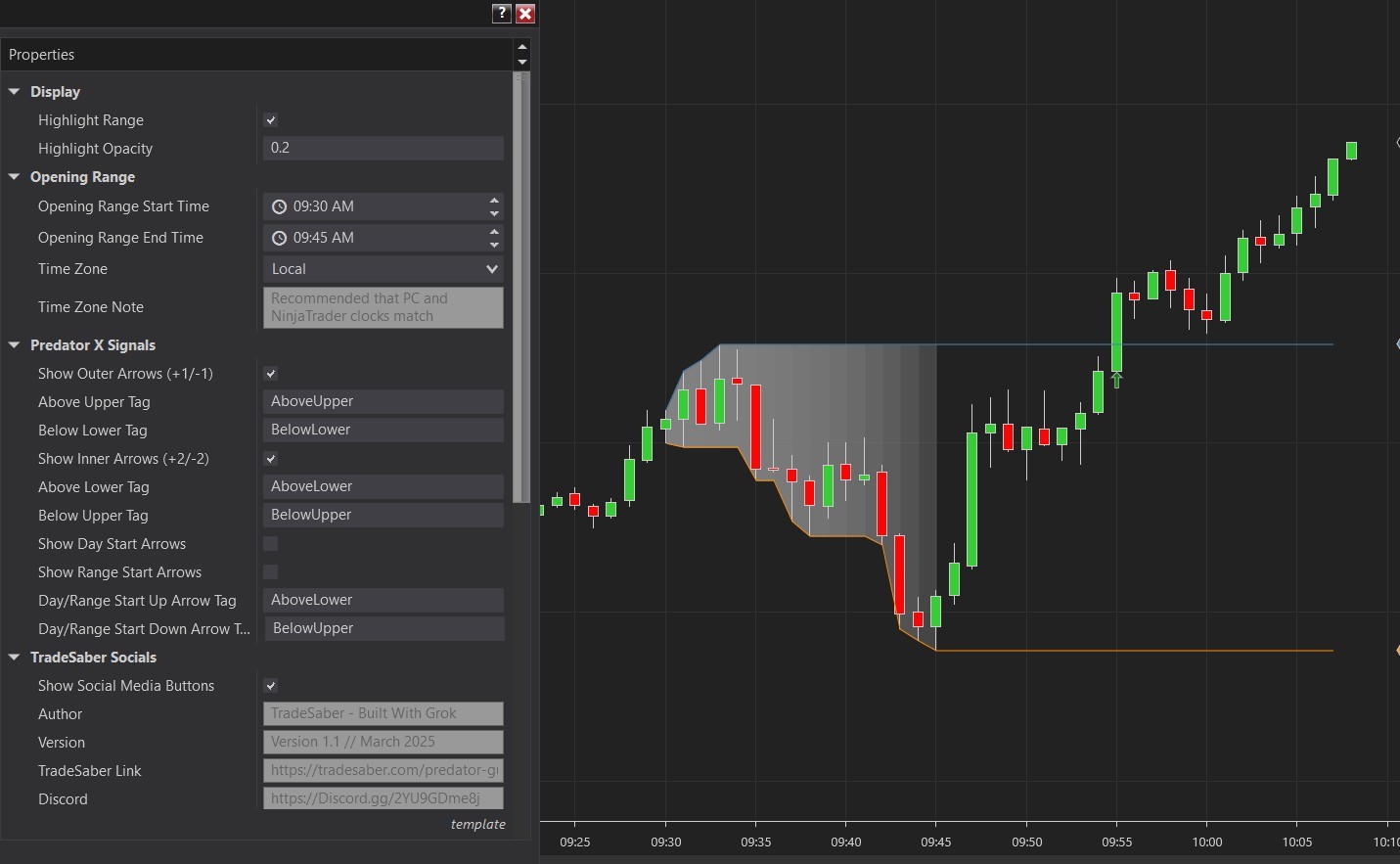 Opening Range Break (ORB) Indicator - NinjaTrader Ecosystem